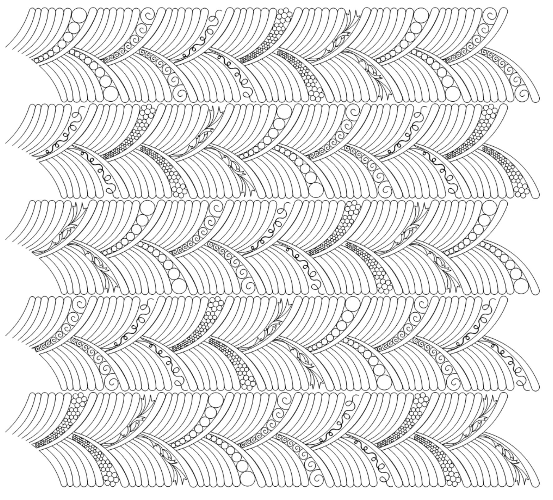 Feather Wax On E2E Series - Digital Bundles Patterns | Sweet Dreams Quilt Studio